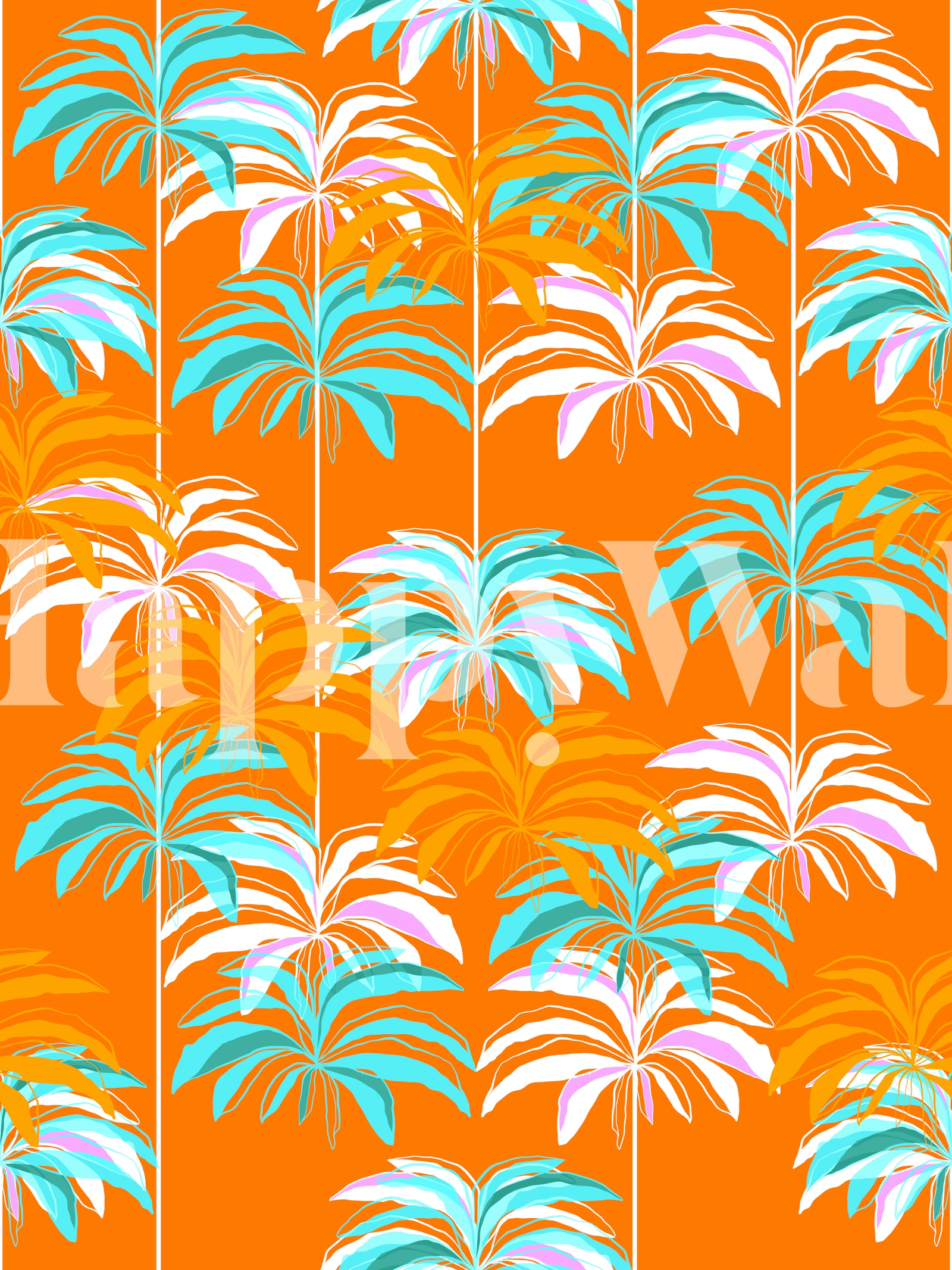 Tropical Palm Springs Escape Wallpaper | happywall.com