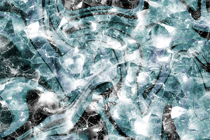 Blue Crystal Gemstone Abstract Wallpaper