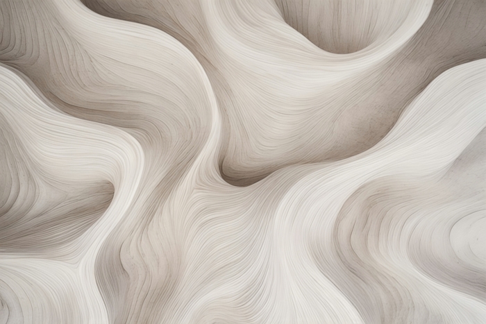 Organic Beige Wave Pattern Wallpaper