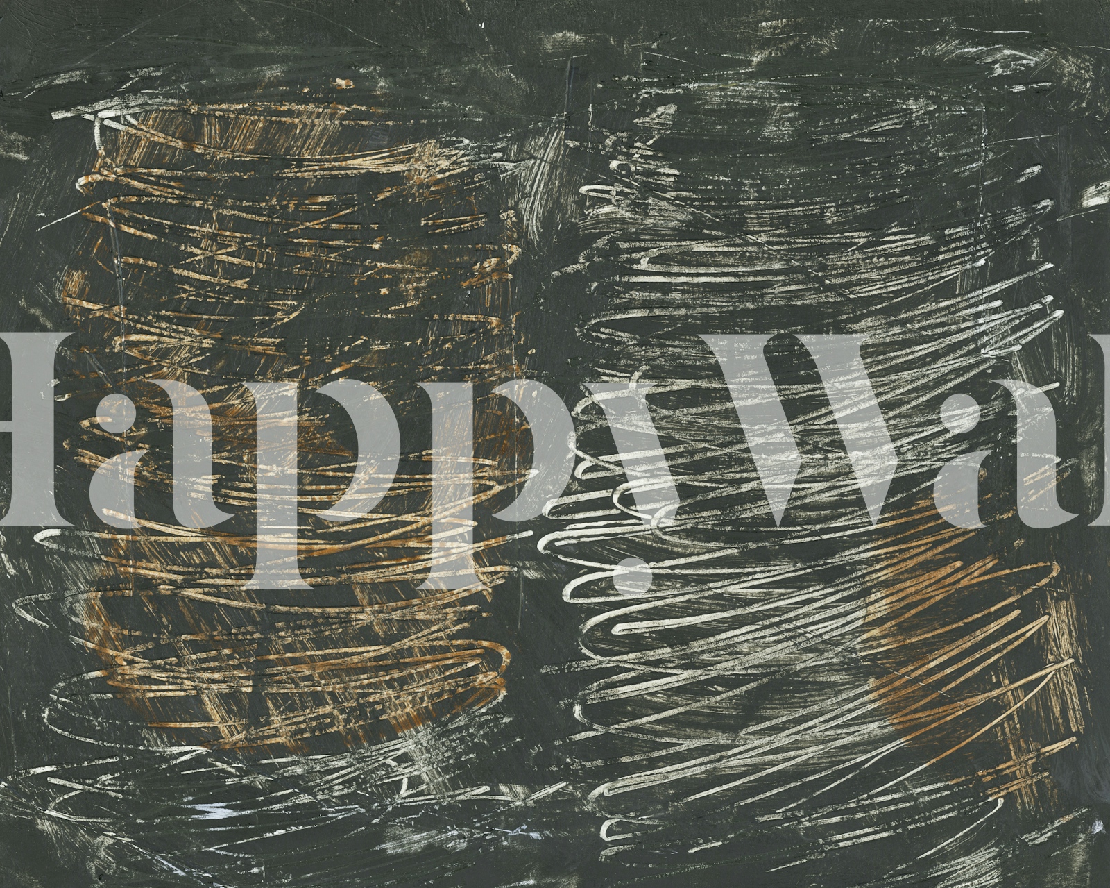 Bold Abstract Scribble Wallpaper