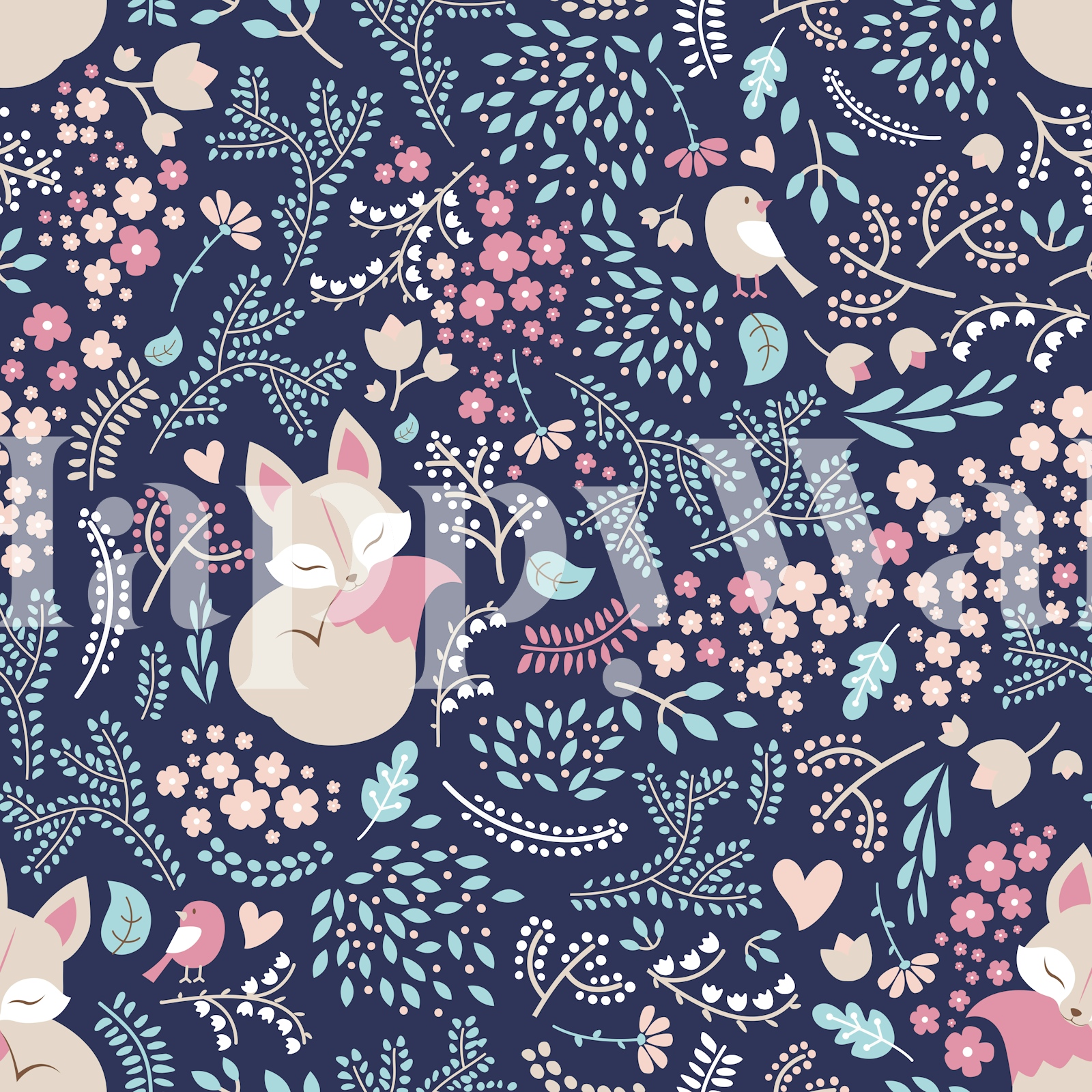 Sleeping Fox Wallpaper - happywall.com