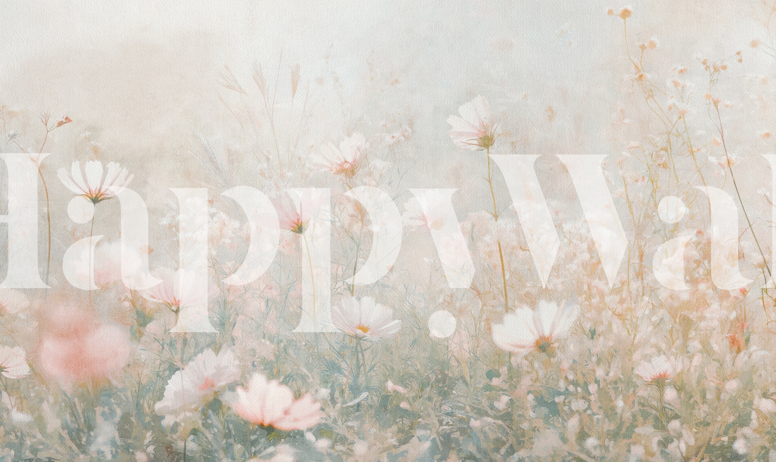 Pink Floral Watercolor Wallpaper