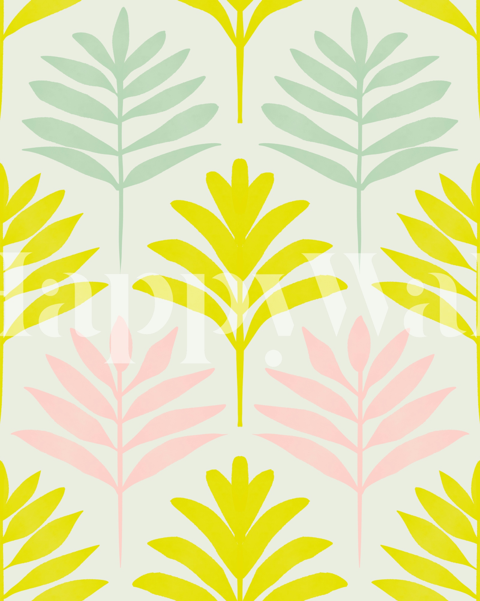 Tropical Leaf Vibes Wallpaper - happywall.com