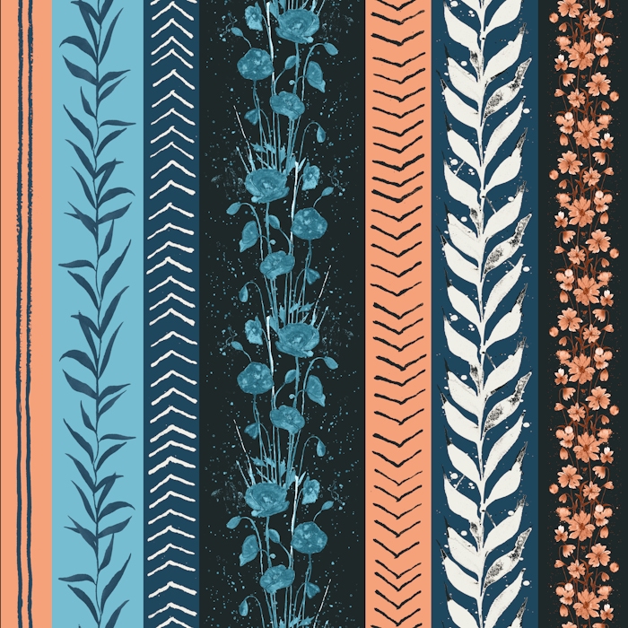 Modern Luxury Autumn Stripes Wallpaper - Happywall