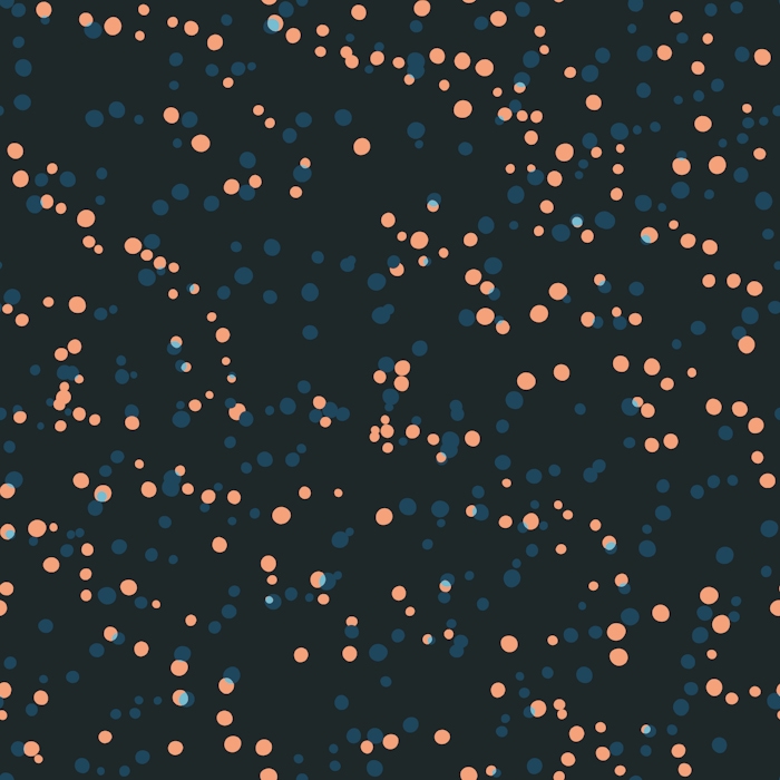 Celestial Blue Polka Dot Wallpaper