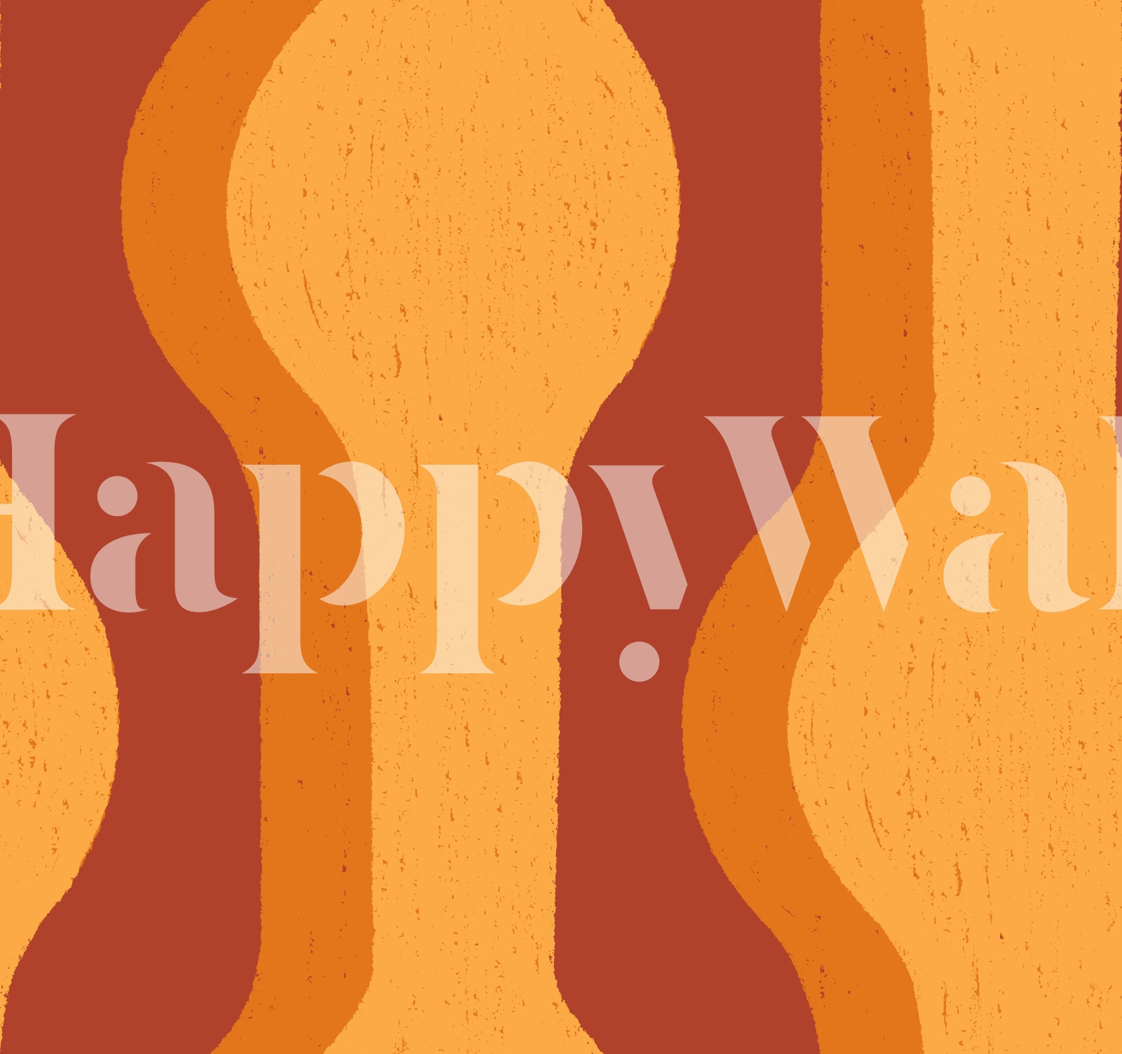 Groovy Retro Stripes Shapes Wallpaper | happywall.com
