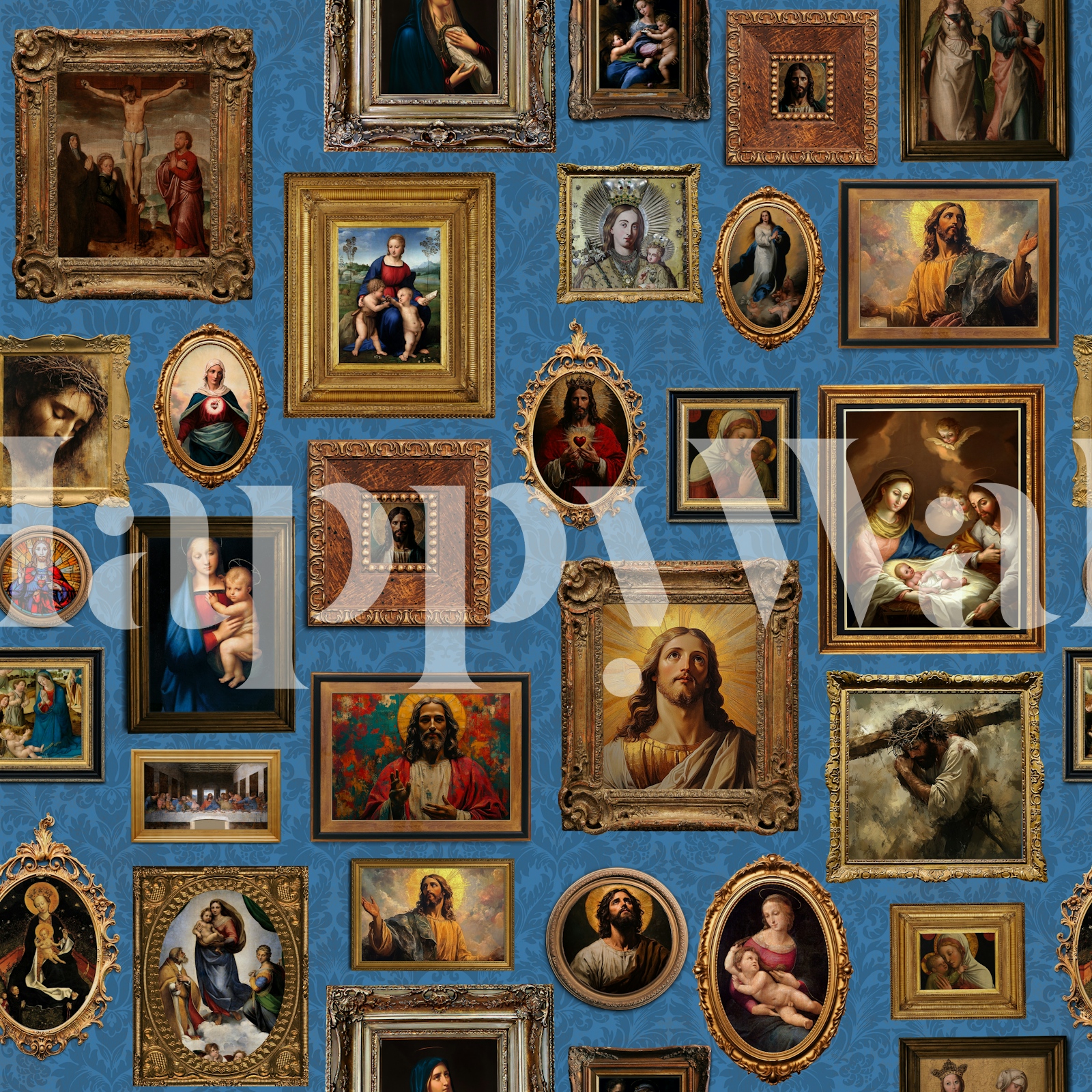 Iconic Holy Saints Religious Wallpaper