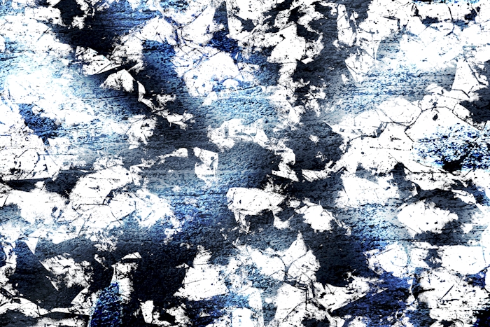 Blue Abstract Frozen Fractals Wallpaper