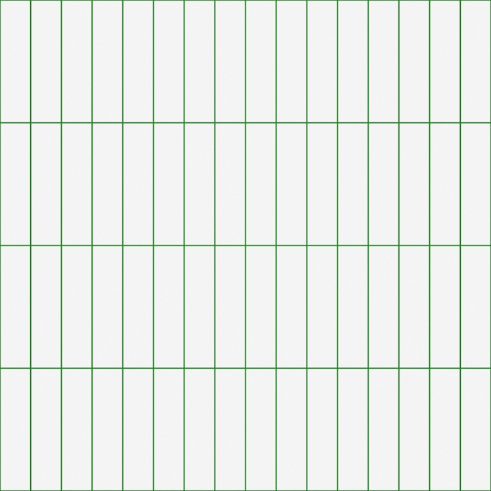 Vertical Grid Pattern - White and Green