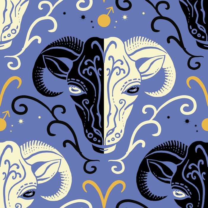 Celestial Aries Design - Happywall