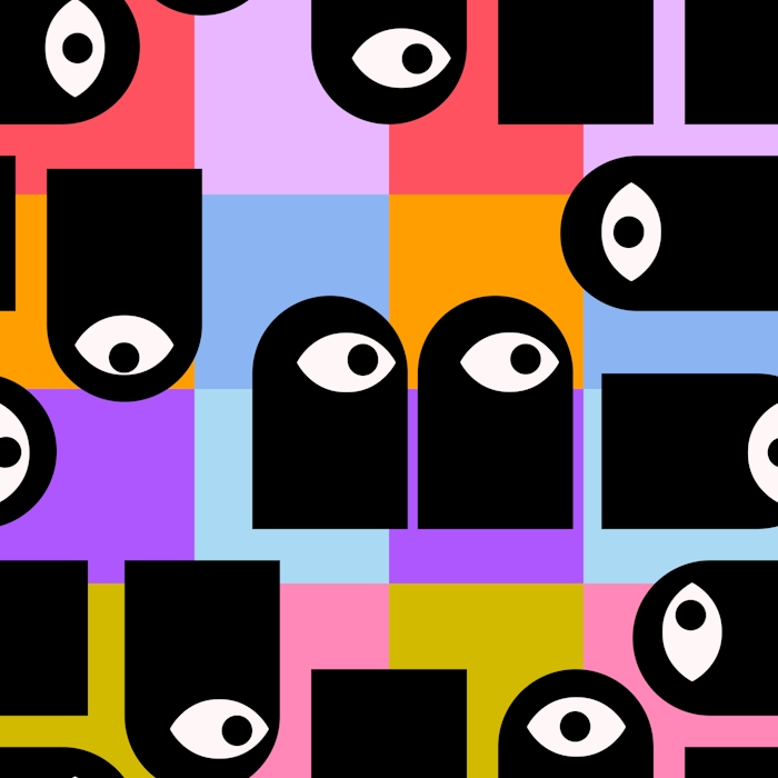 Mystical Eye Geometric Creatures Wallpaper