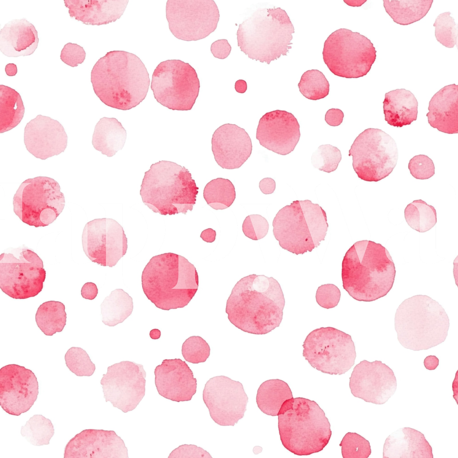 Pink Watercolor Dots Wallpaper