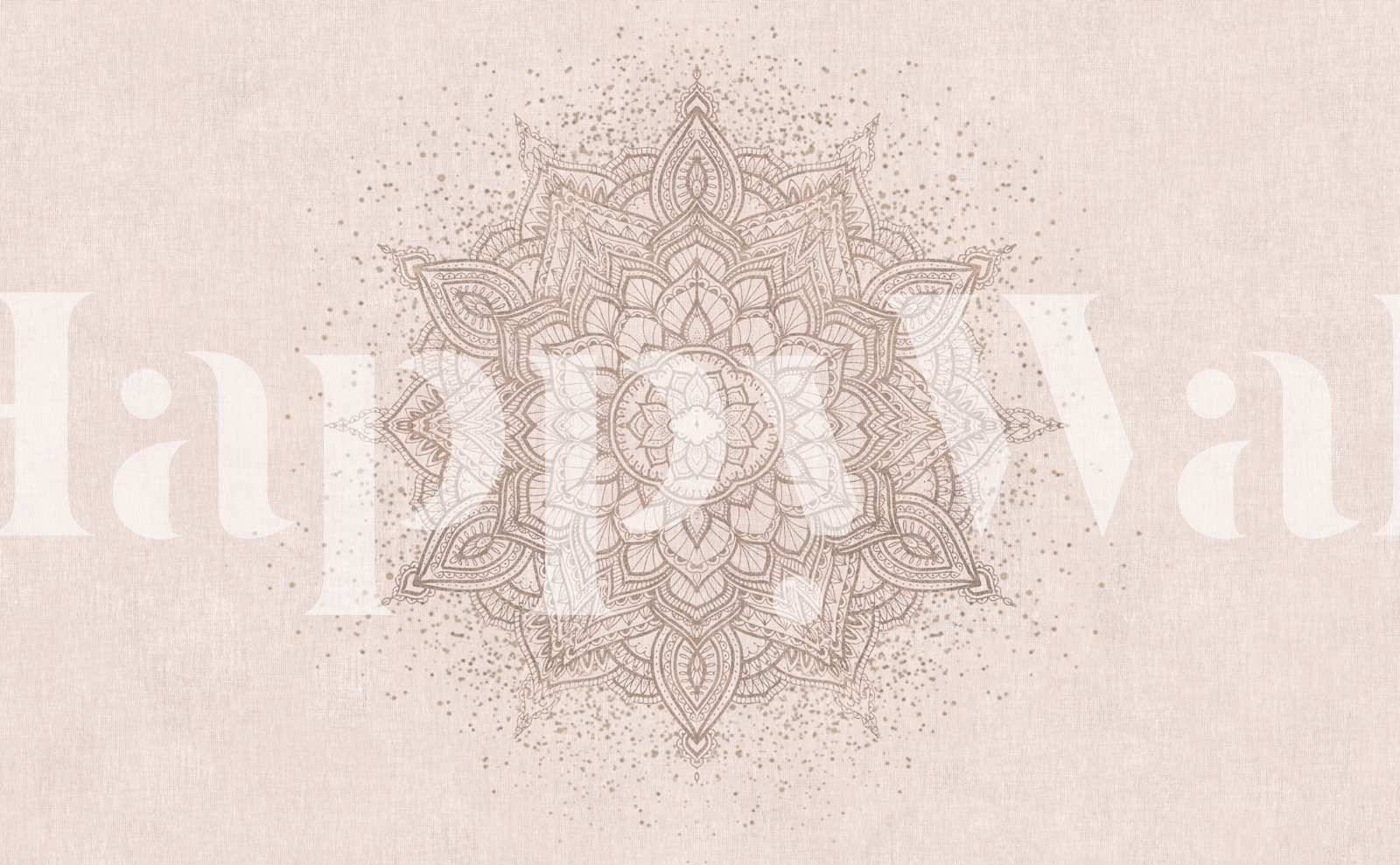 Boho Mandala Beige Wallpaper