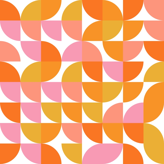Retro Geometric Pattern Wallpaper - happywall.com
