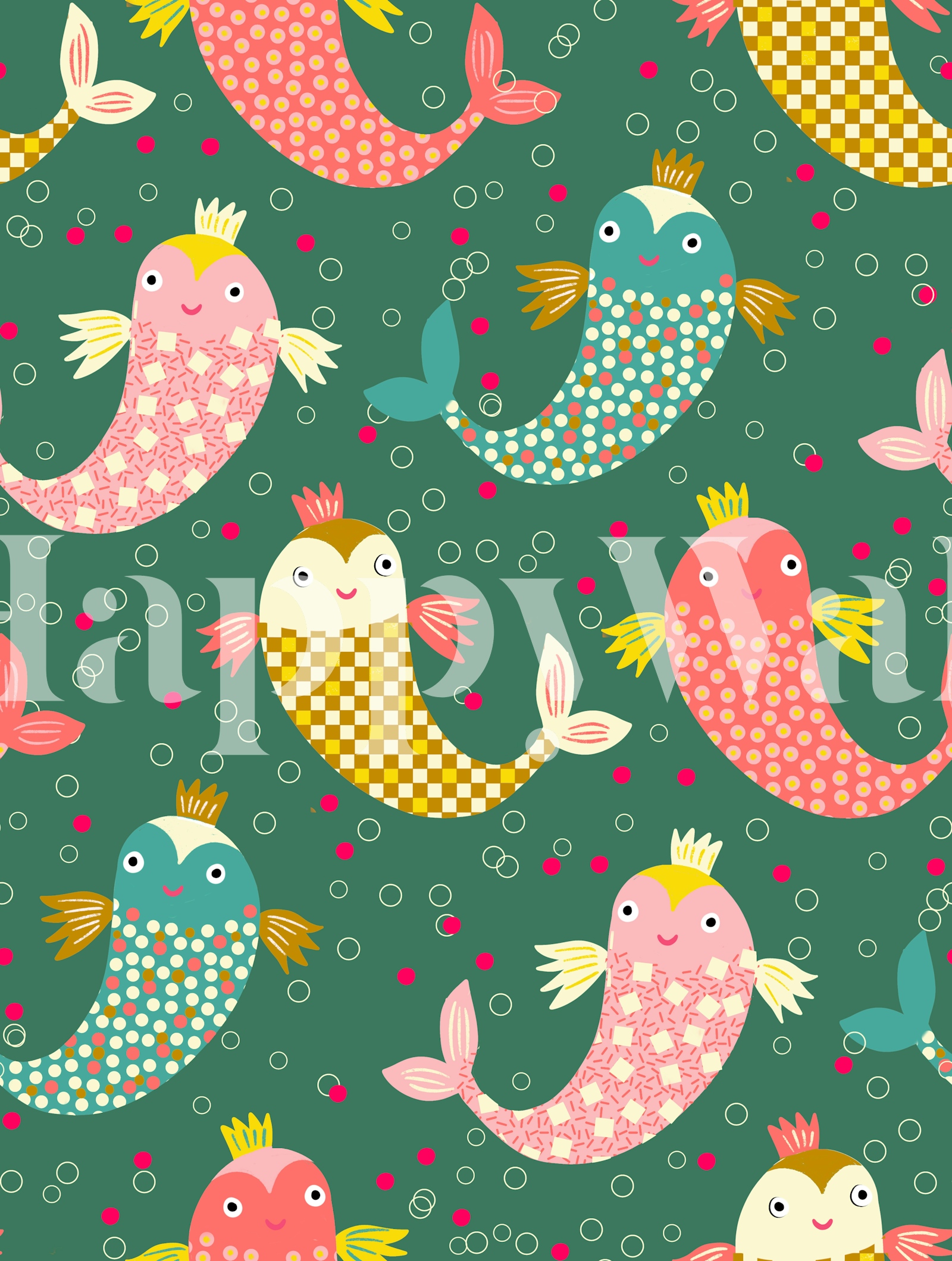 Happy Fish Ballet Wallpaper | happywall.com