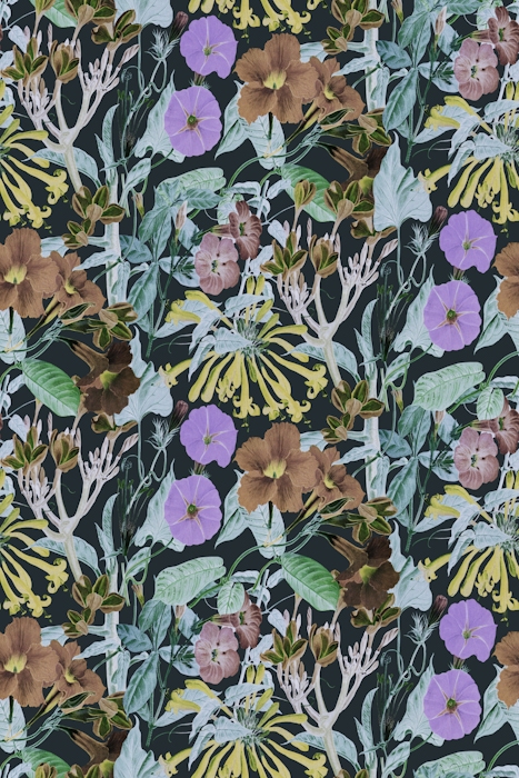 Floral Jungle Wallpaper in Rich Colors