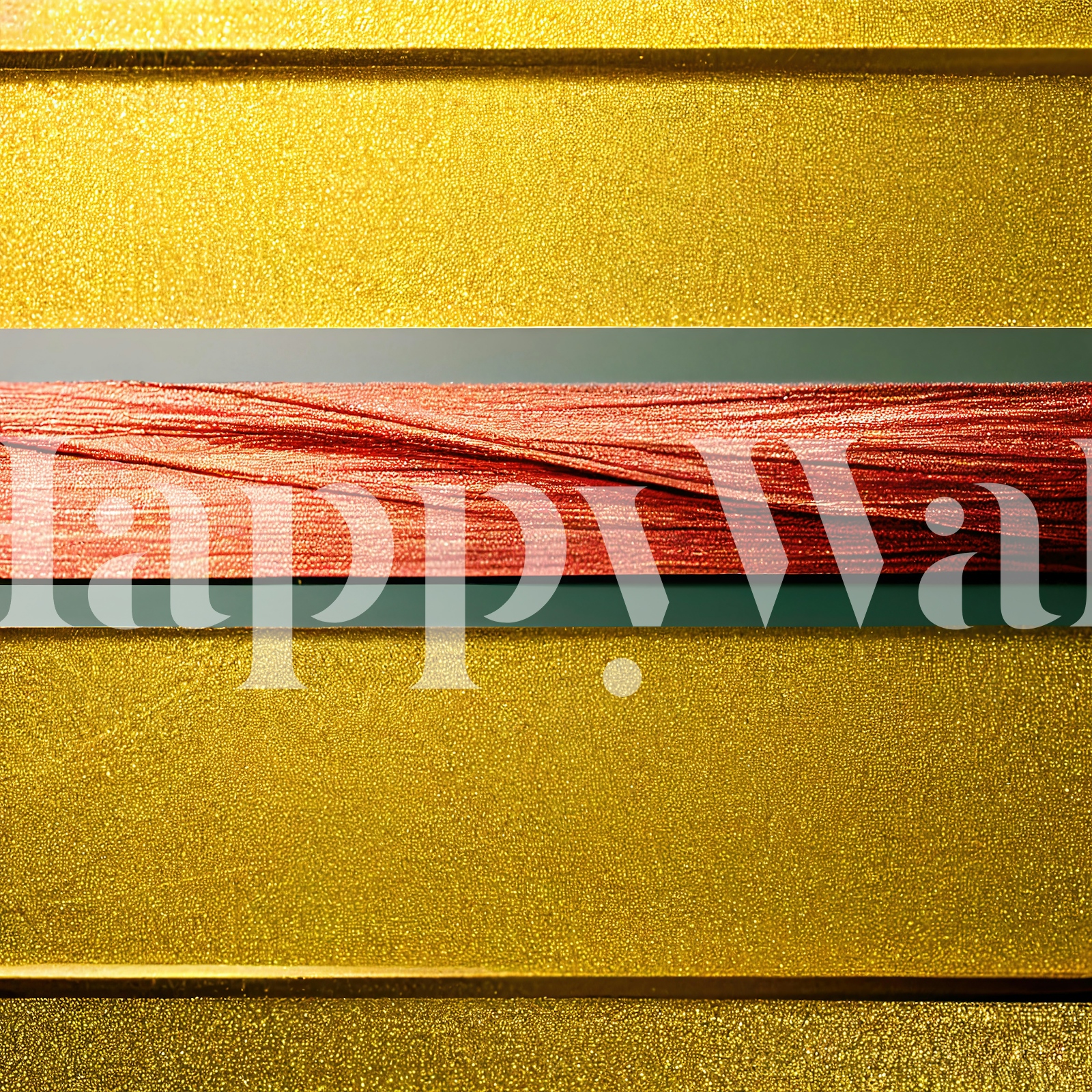 Glistening Gold and Ruby Hues Wallpaper