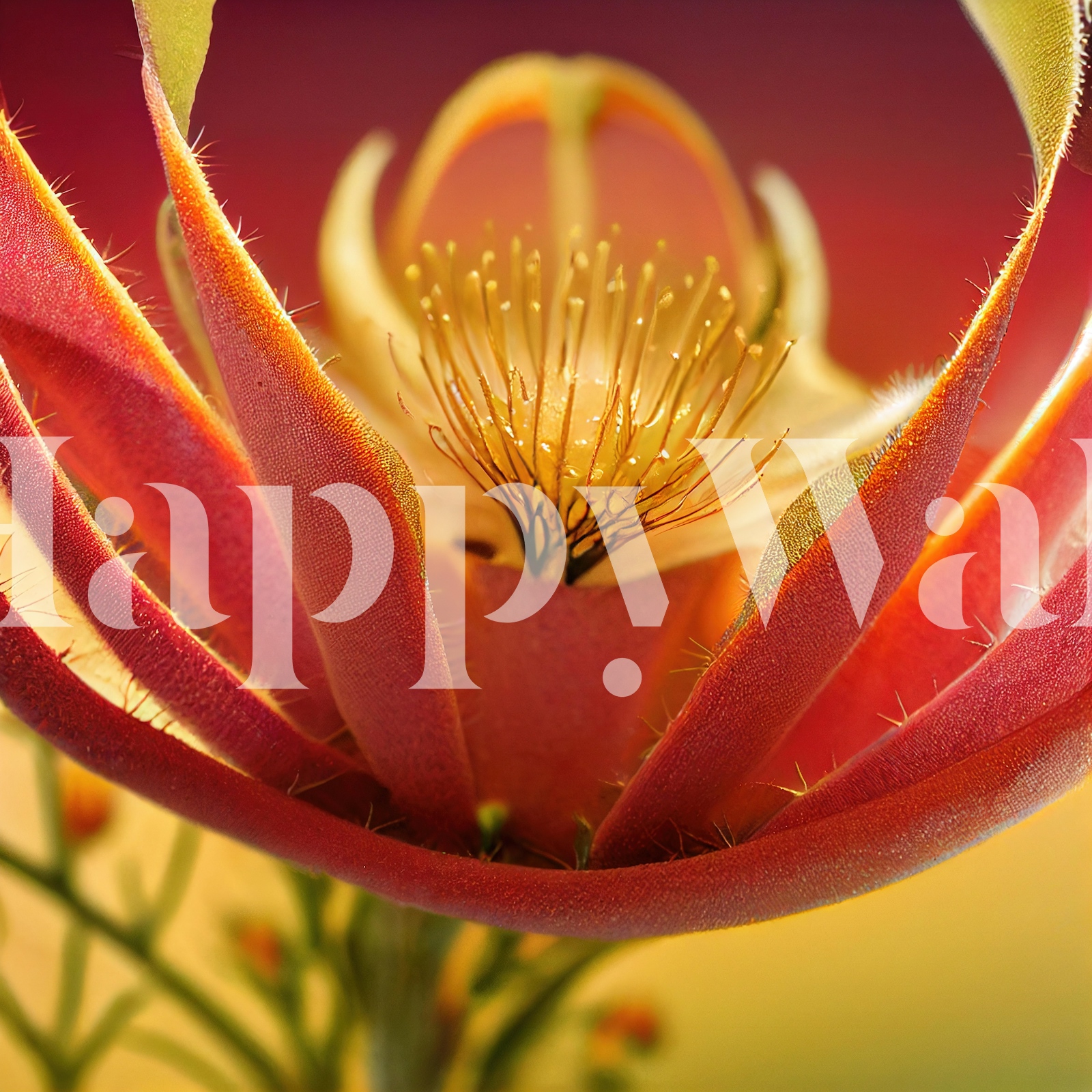 Golden Hour Flower Wallpaper - Happywall.com