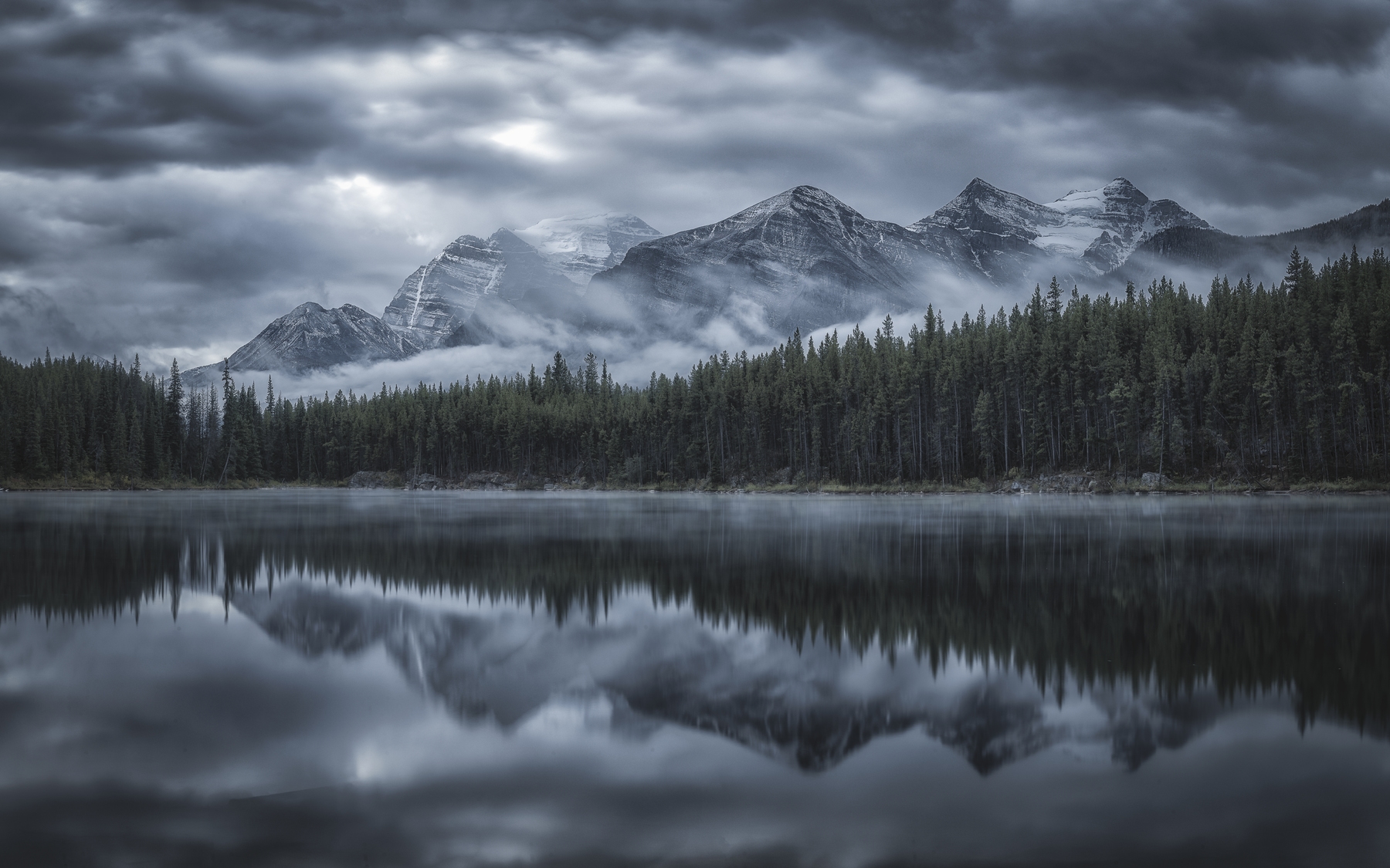 Cold Mountains Wallpaper | Beautiful Landscape Wall Mural | Happywall