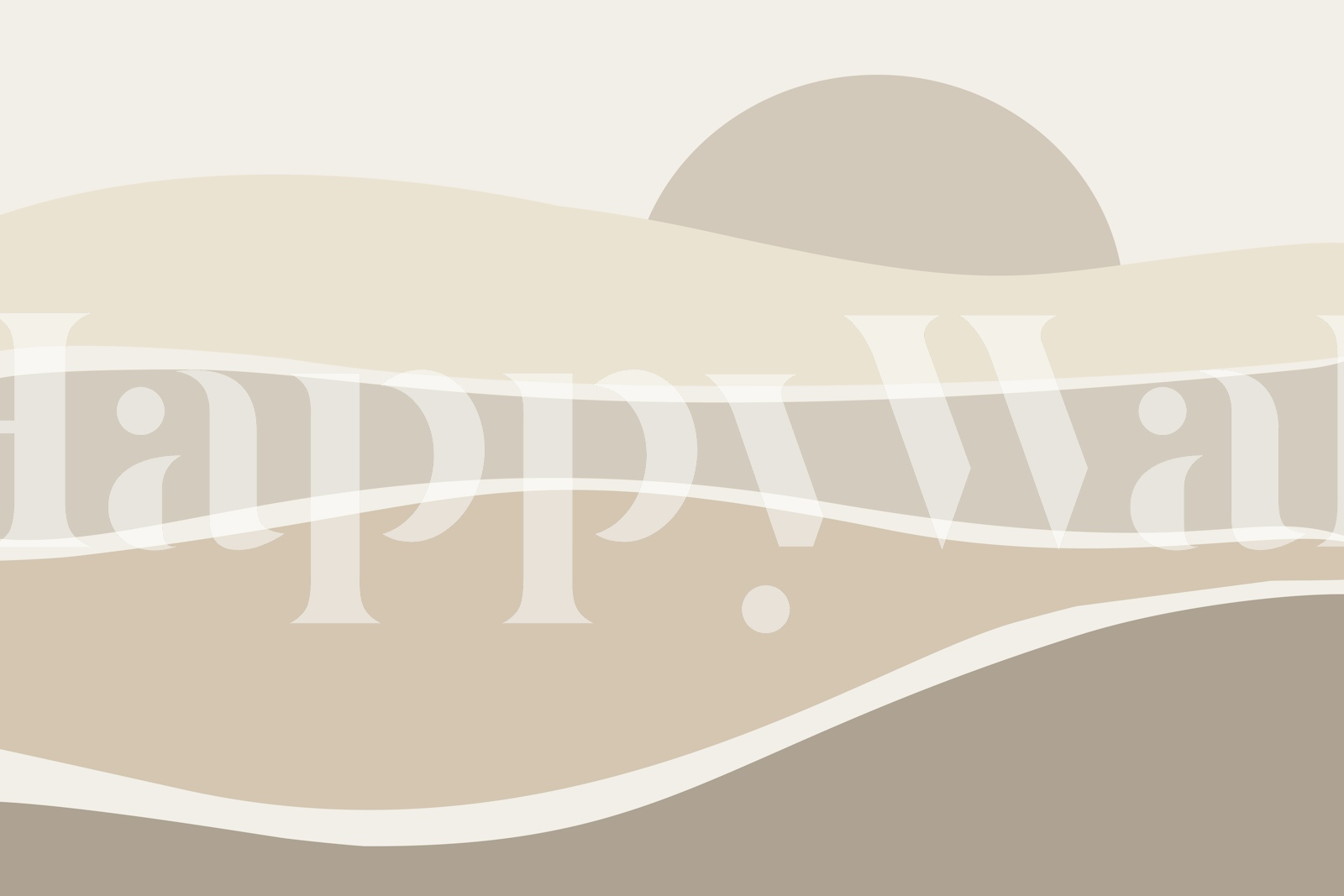 Earthy Tones Landscape Wallpaper | happywall.com