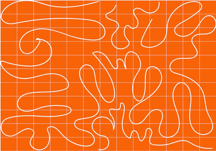 Orange Abstract Flow Wallpaper for Modern Decor