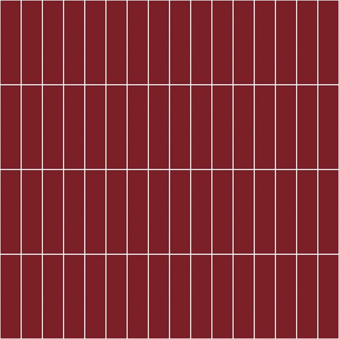 Vertical Grid Pattern - Ruby and White Wallpaper