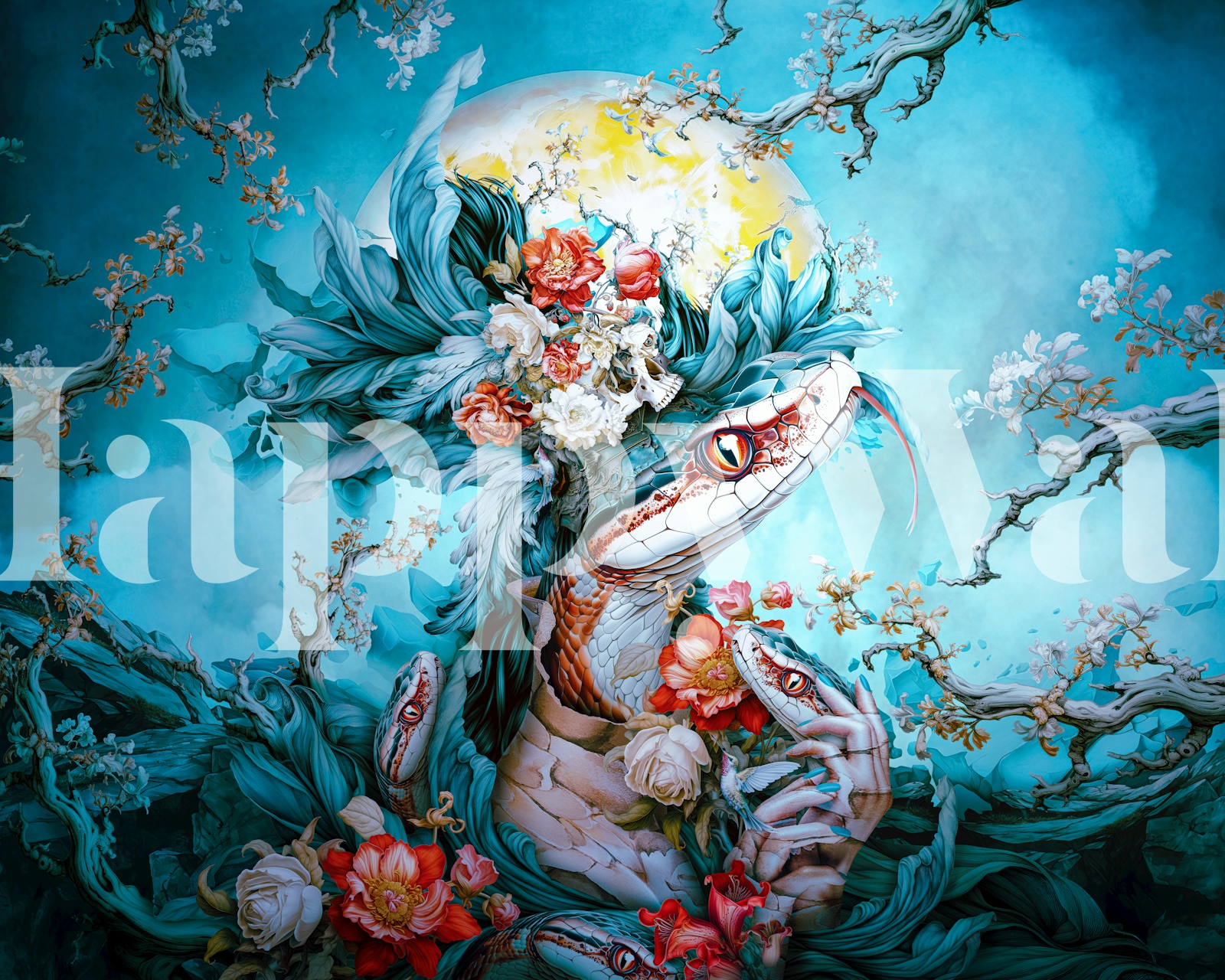 Venom in Bloom Wallpaper | happywall.com