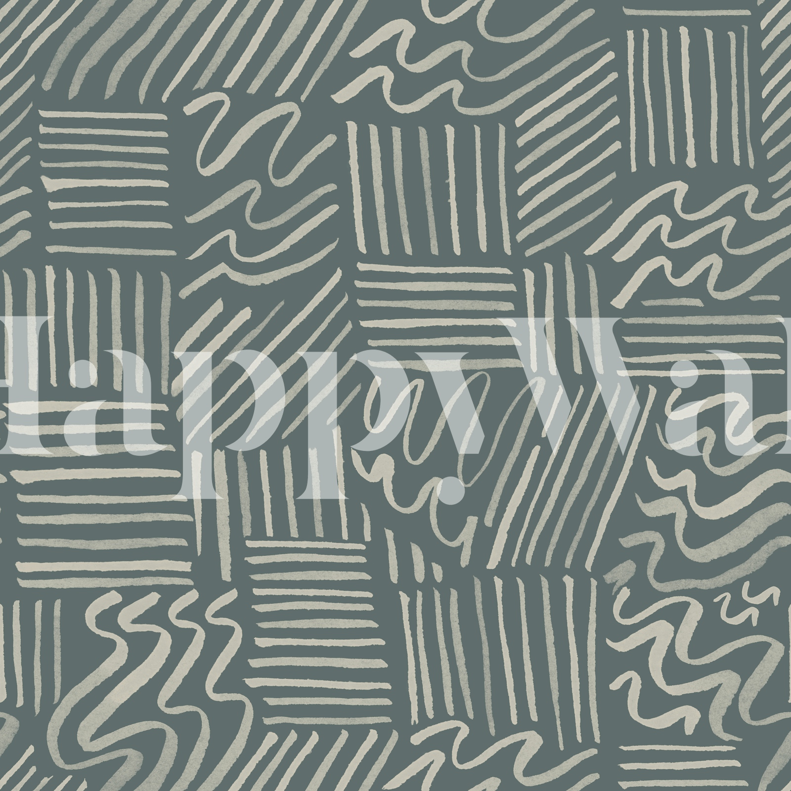 Grey Modern Abstract Geometric Wallpaper