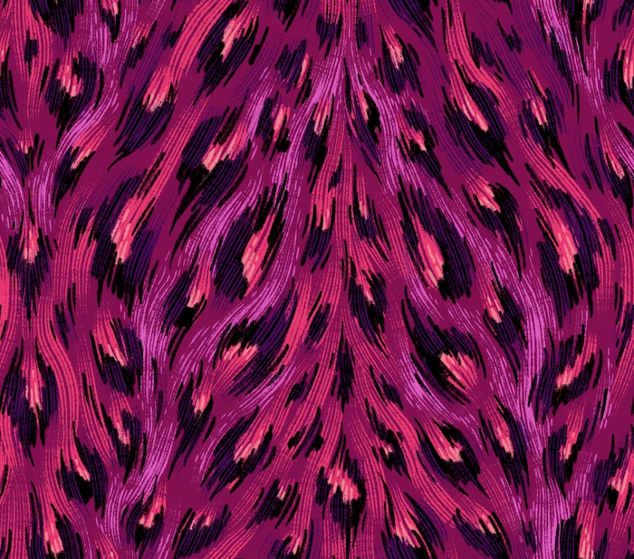 Leopard Print - Deep Purple | Happywall.com