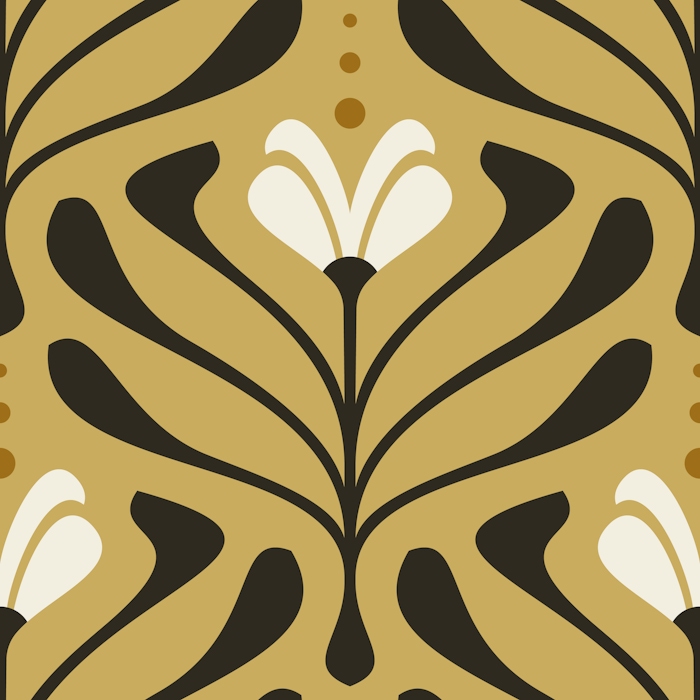 Vintage Retro Bloom Wallpaper - Happywall