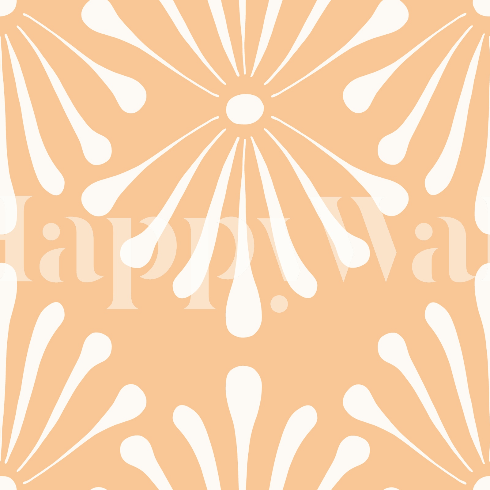 Soft Yellow Floral Wallpaper - Abstract Design