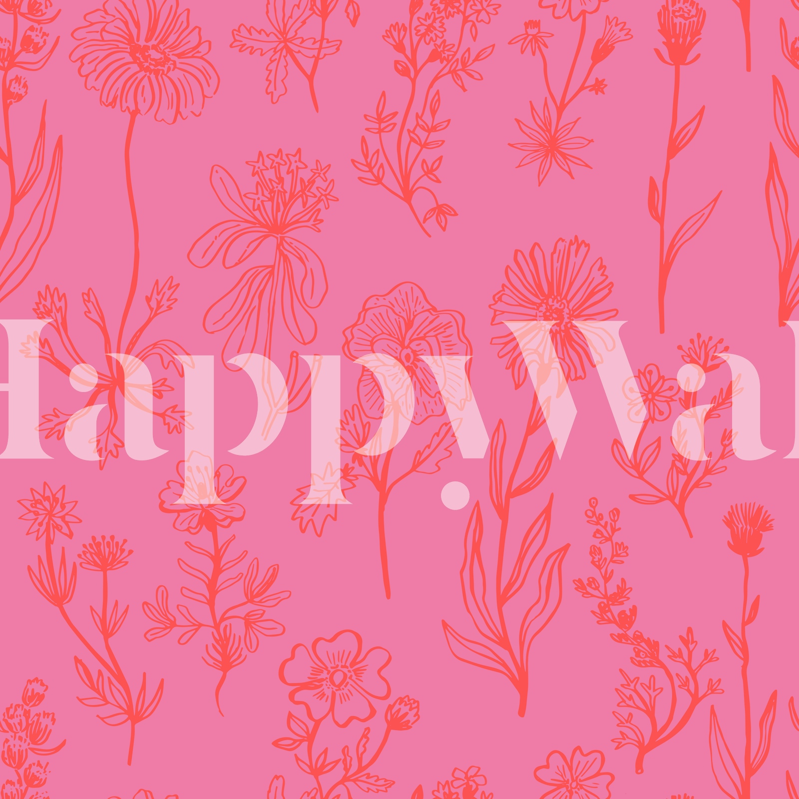 Botanical Alp Wildflowers - Happywall