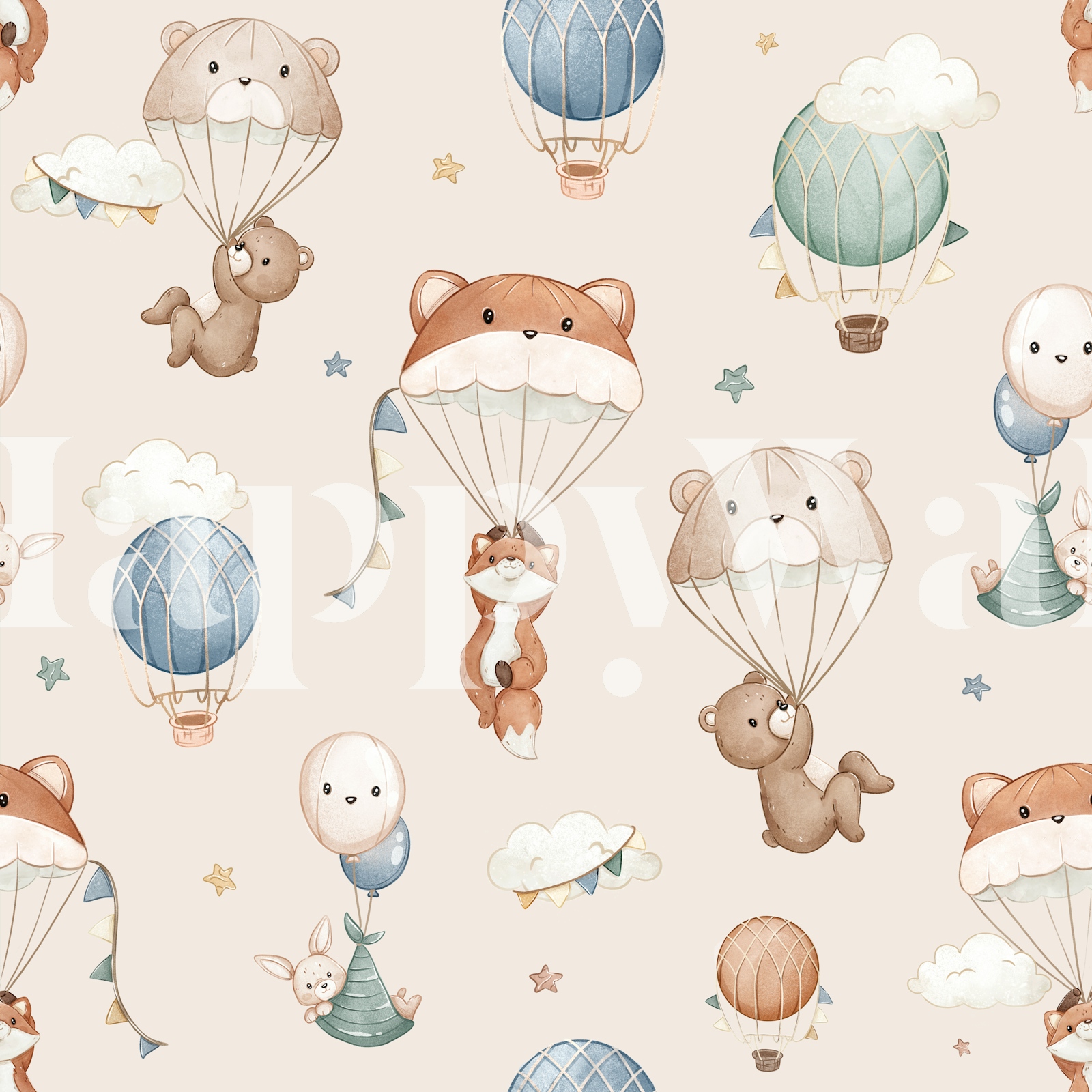 Parachute Pals - beige | happywall.com