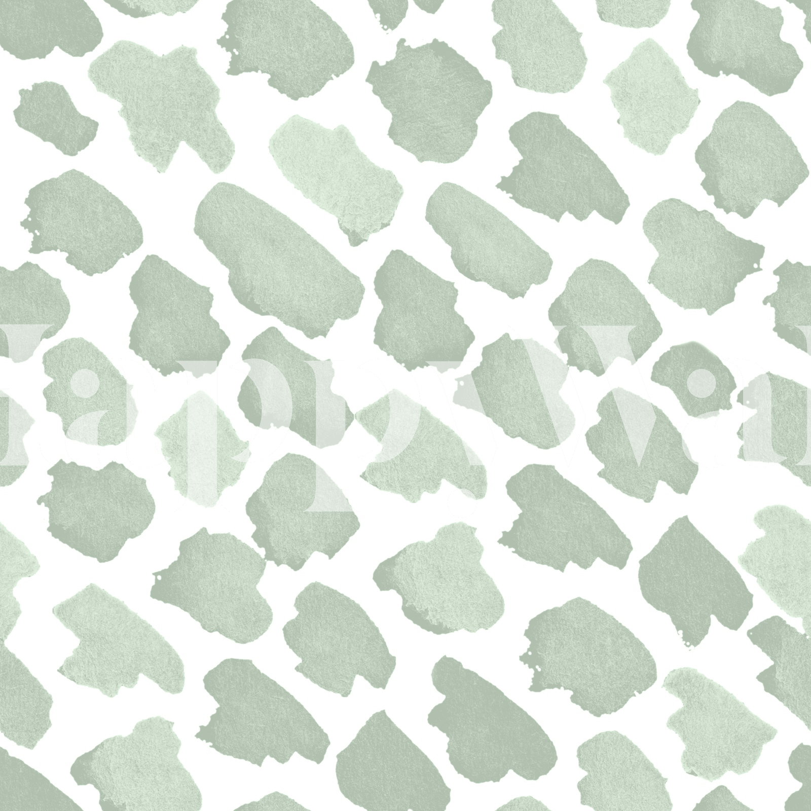 Sage Green Watercolor Brushstroke Wallpaper