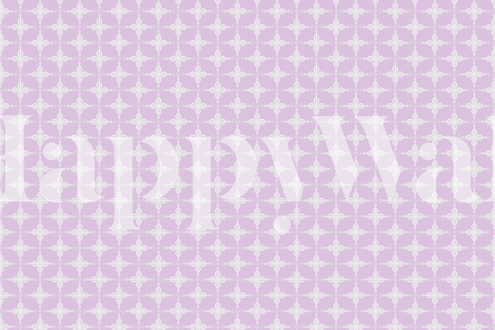 Damask Floral Lilac Mural - Happywall