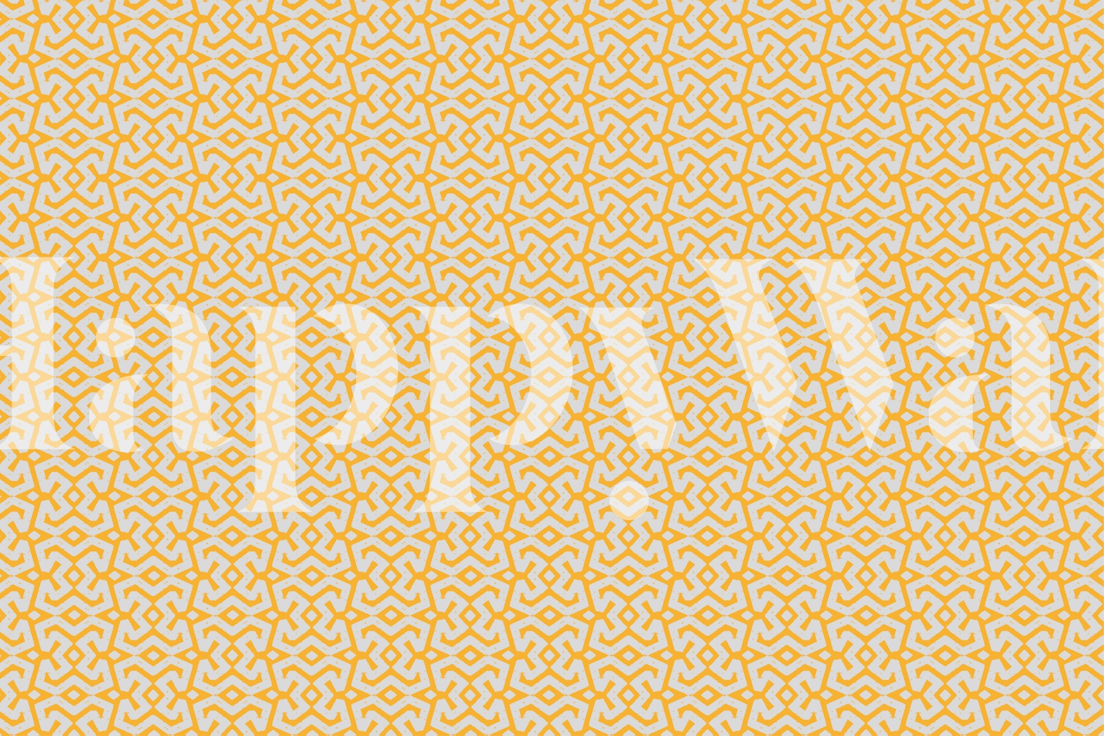 Graphic Oriental Yellow Mural - Happywall
