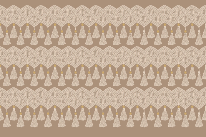 Boho macrame - earthy Wallpaper | Happywall