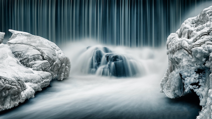 Icy Falls wallpaper wallpaper | Happywall