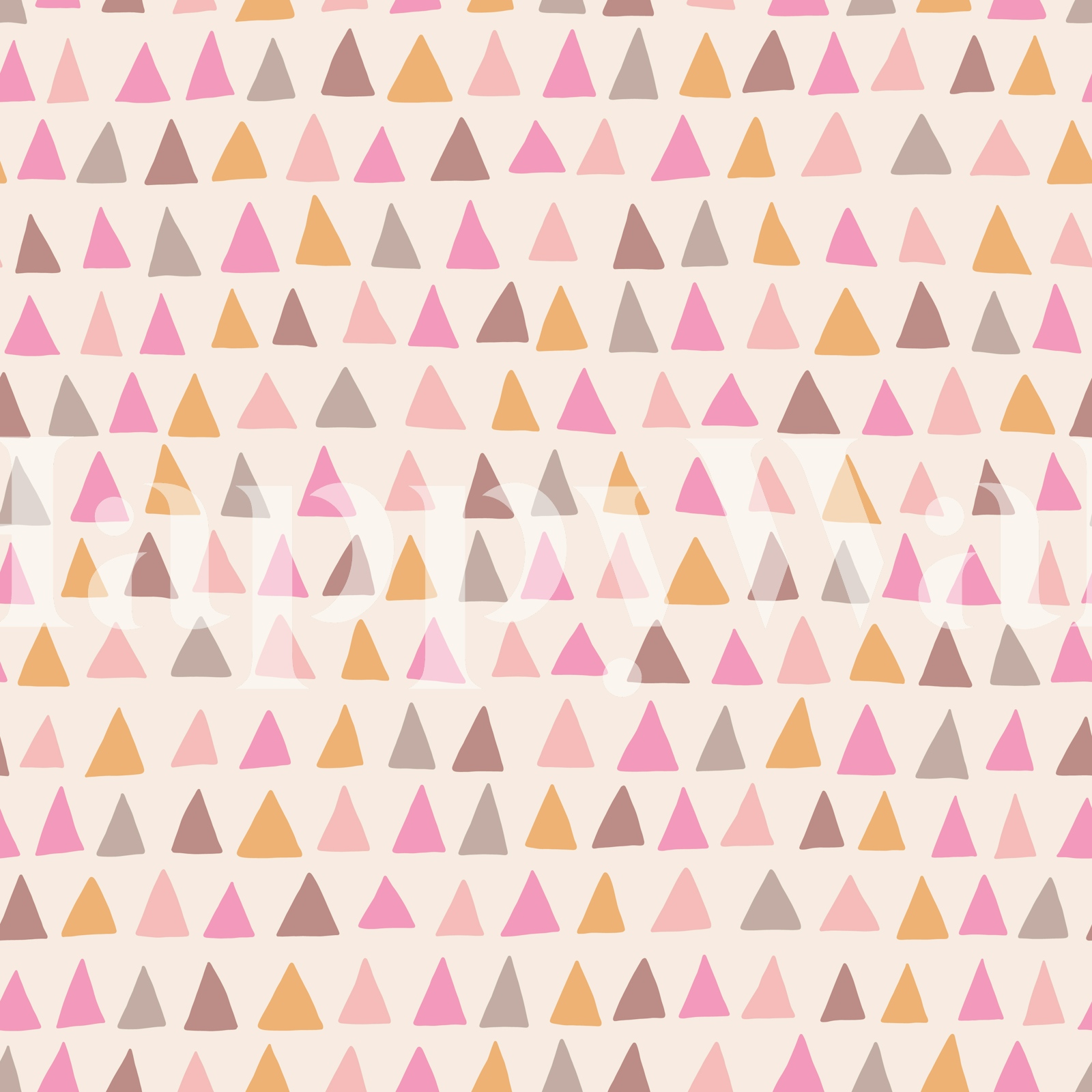 Pink Geometric Triangle Wallpaper