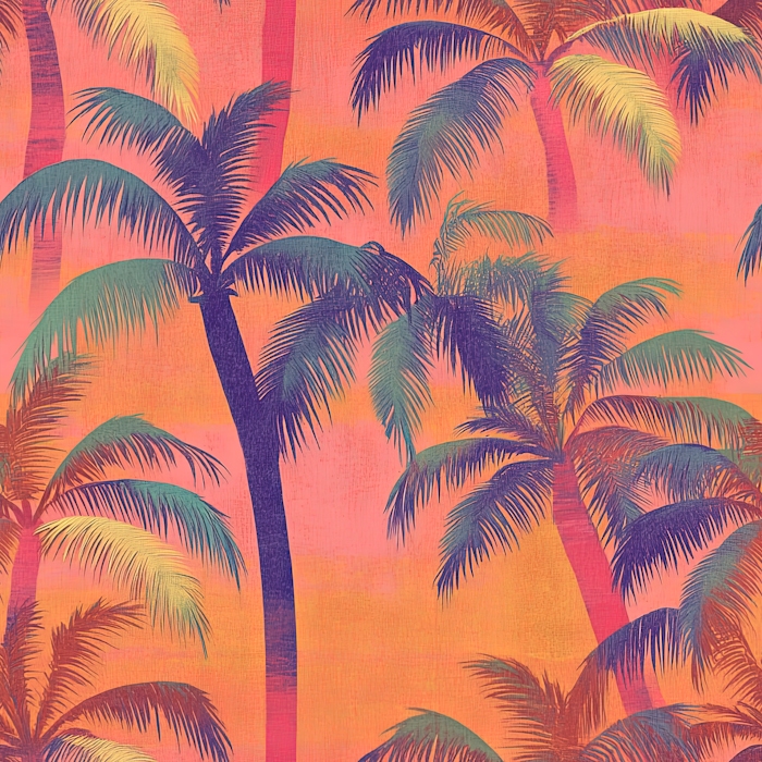 Gradient Tropical Wallpaper | happywall.com