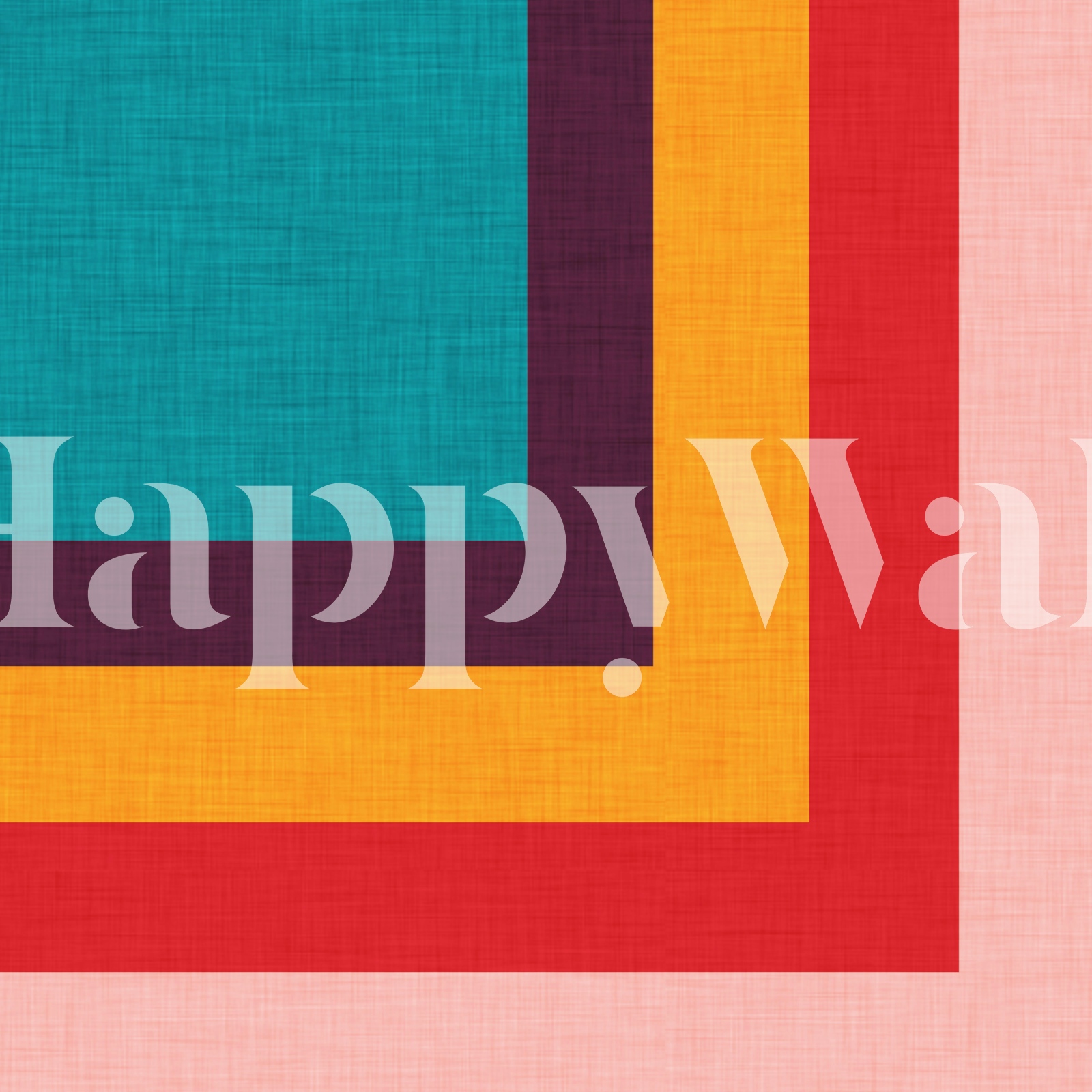 Retro Spectrum Block Wallpaper | HappyWall