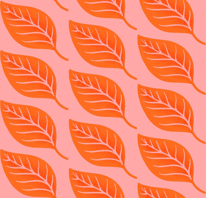 Diagonal Leaves Wallpaper - happywall.com