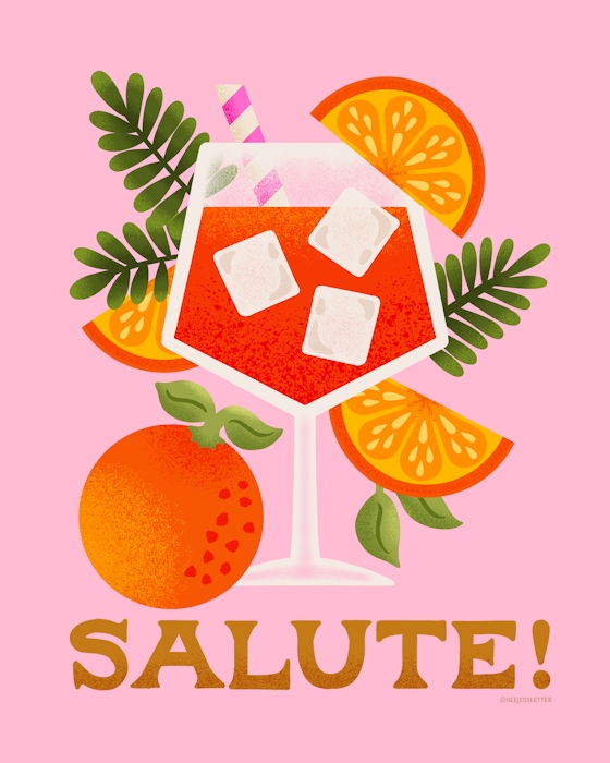 Orange Spritz Wallpaper - happywall.com