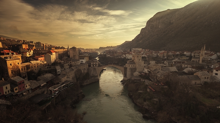 Historic Mostar Bridge Wallpaper