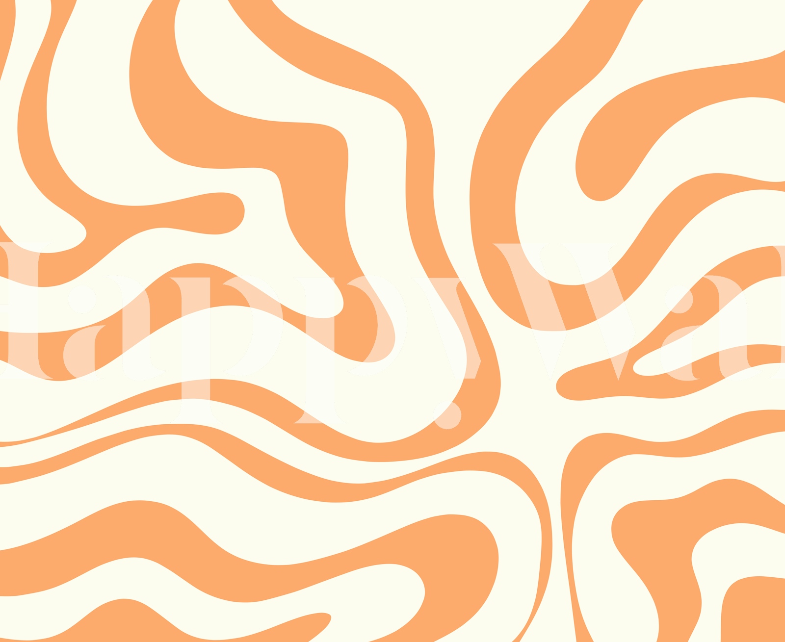 Modern Retro Liquid Swirl Wallpaper | Happywall