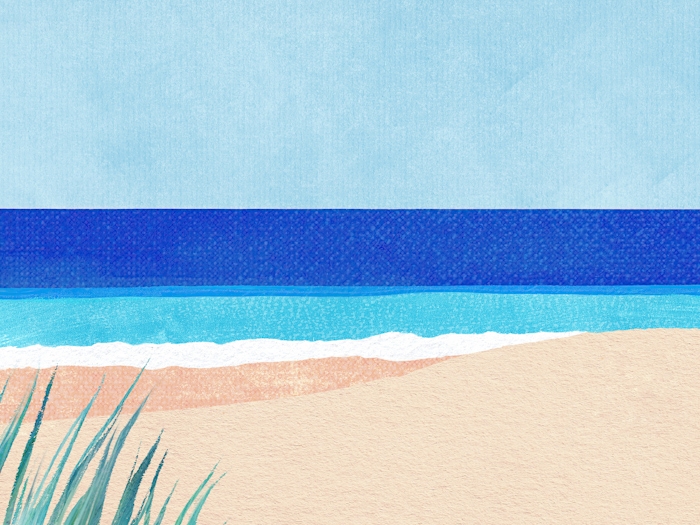 Seaside Calm Wallpaper - happywall.com