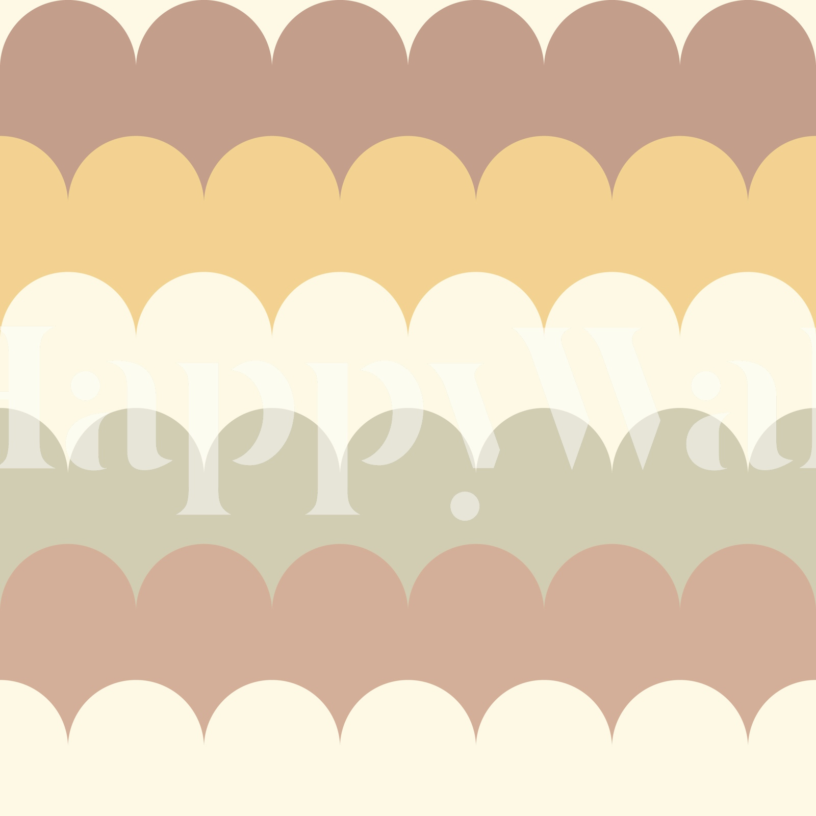 Vintage Scallop Harmony Wallpaper | happywall.com