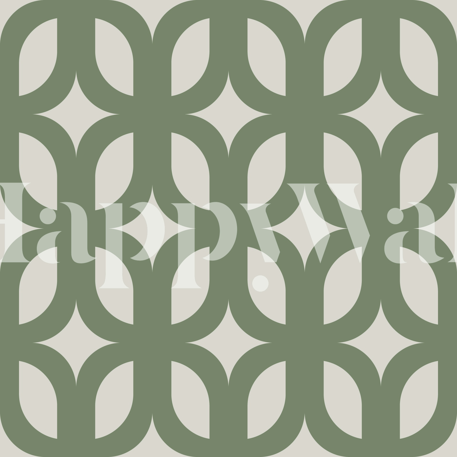 Sage Geometric Charm Wallpaper