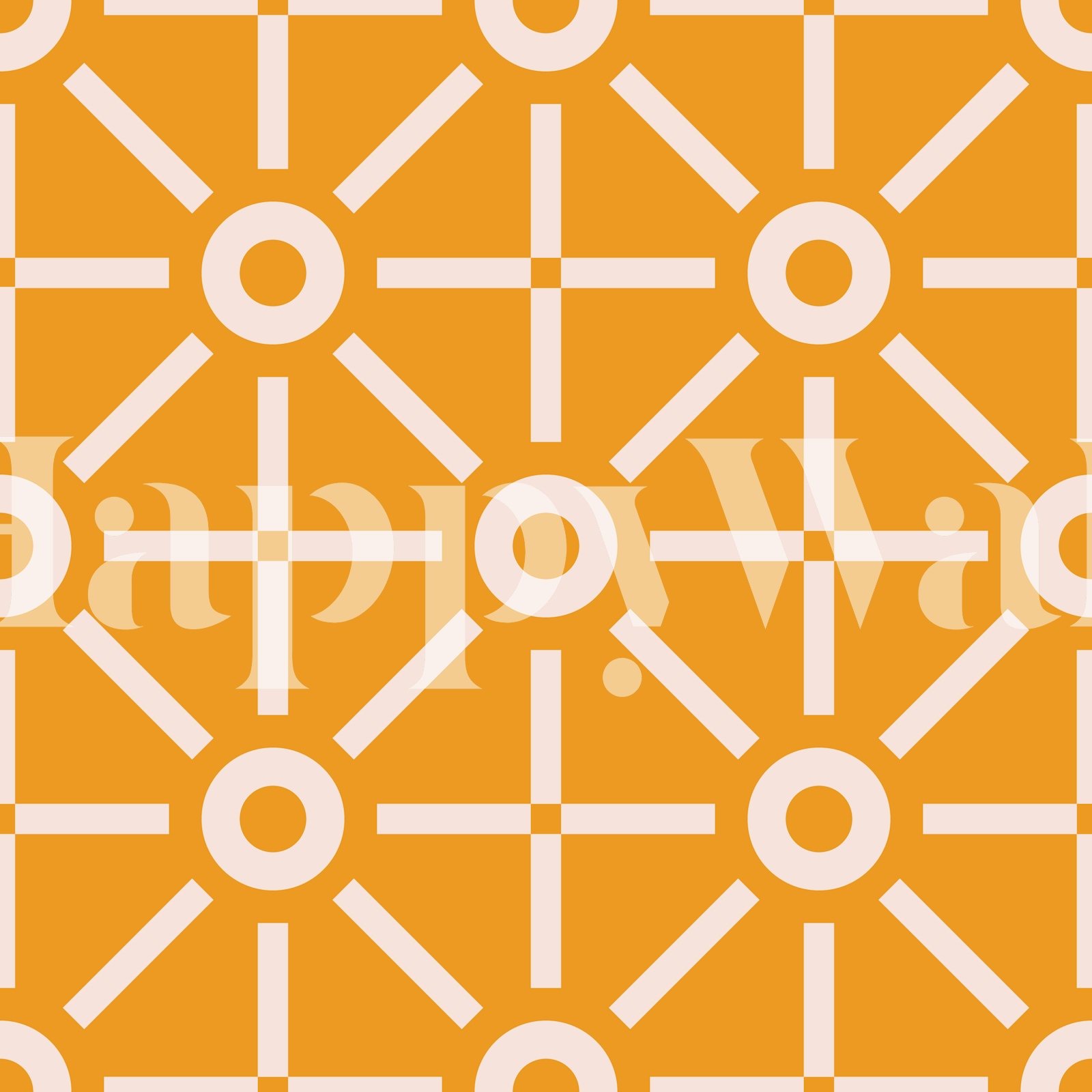 Geometric Sun Blush Yellow Wallpaper