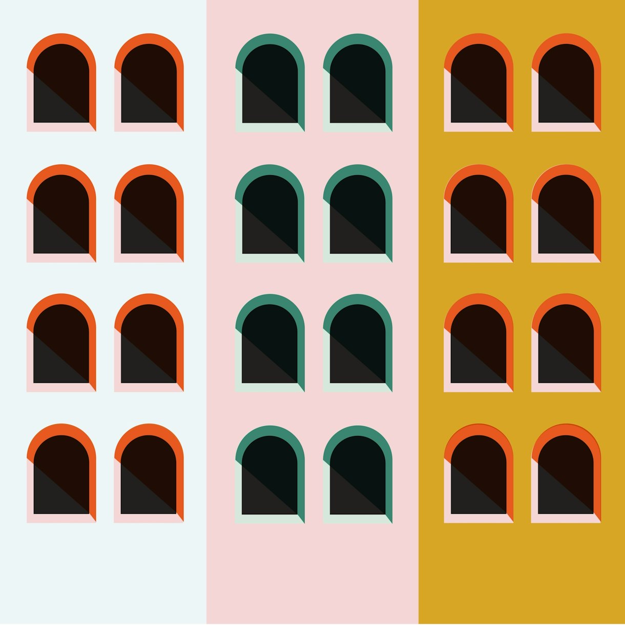 Window pattern wallpaper wallpaper - Happywall